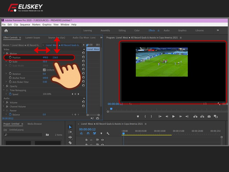 Hướng dẫn chỉnh kích thước trong Adobe Premiere mới nhất - Eliskey