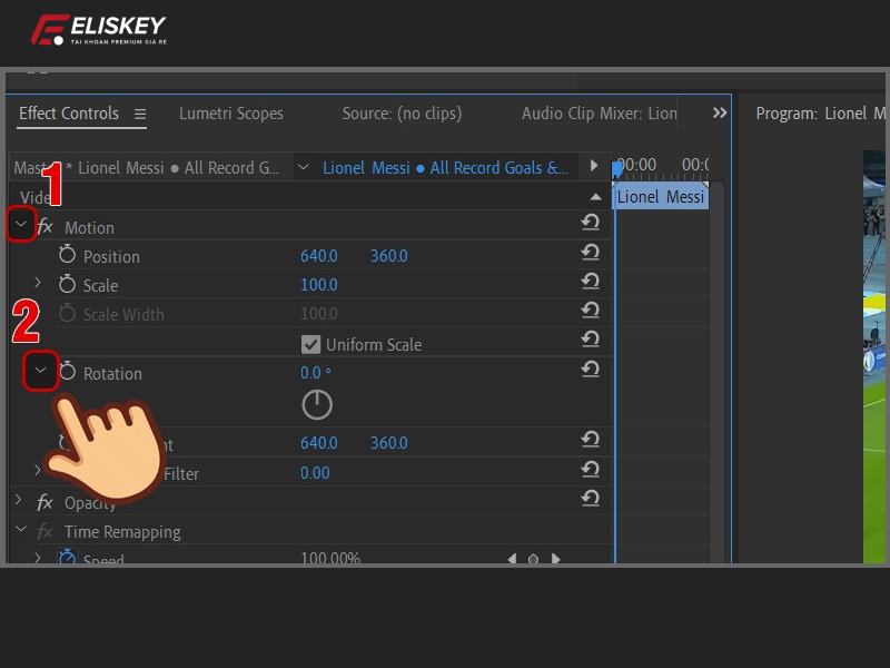 Hướng dẫn chỉnh kích thước trong Adobe Premiere mới nhất - Eliskey