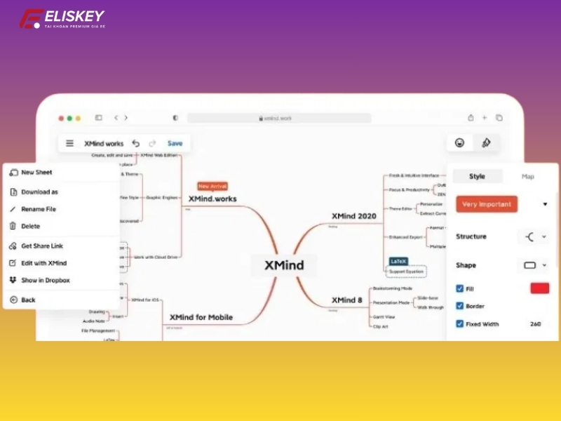 Tài khoản Xmind AI - Eliskey
